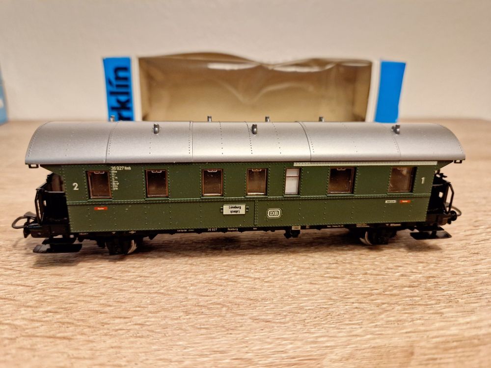 Märklin 4100 Personenwagen 1/2.Kl DB H0 OVP (Gebraucht) in St-Aubin-Sauges für CHF 14 – mit ...