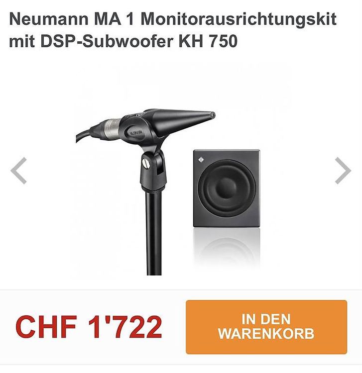 Neumann KH 310 A + SUB and MIC HIGH-END Studio System (Gebraucht) in ...