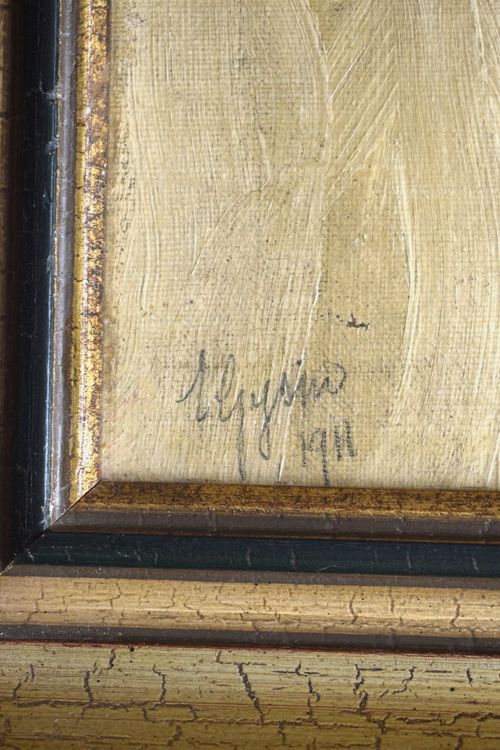 TOP Antikes Ölgemälde 1911 Porträt Knabe Junger Mann sign. (Gebraucht ...