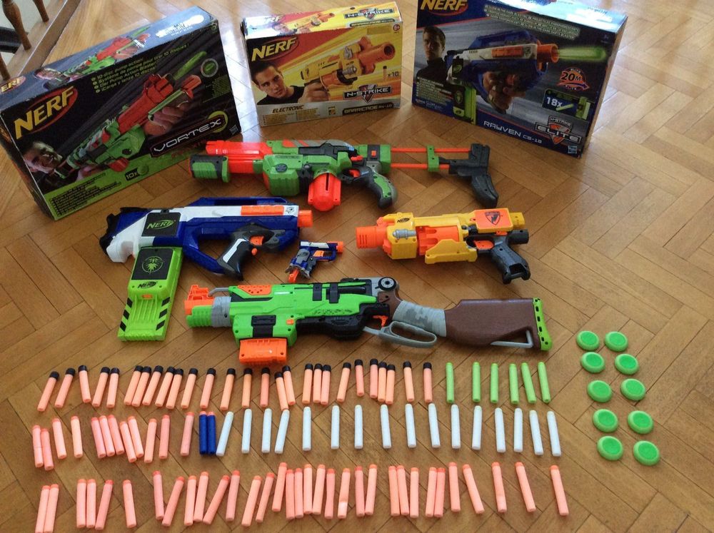 Nerf Sammlung 5 Waffen guter Zustand (Gebraucht) in Zürich für CHF 41 ...