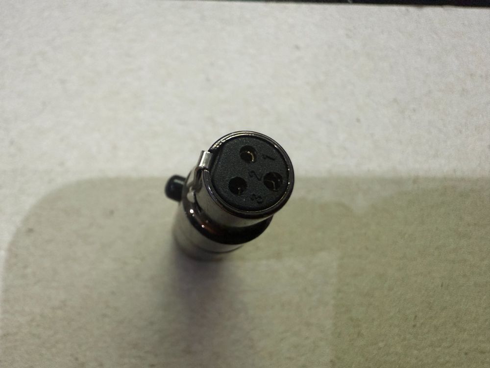 Tini Q-G 3 Pin TA3FSH Female Mini XLR Connector, lötbar, NEU (Neu und ...