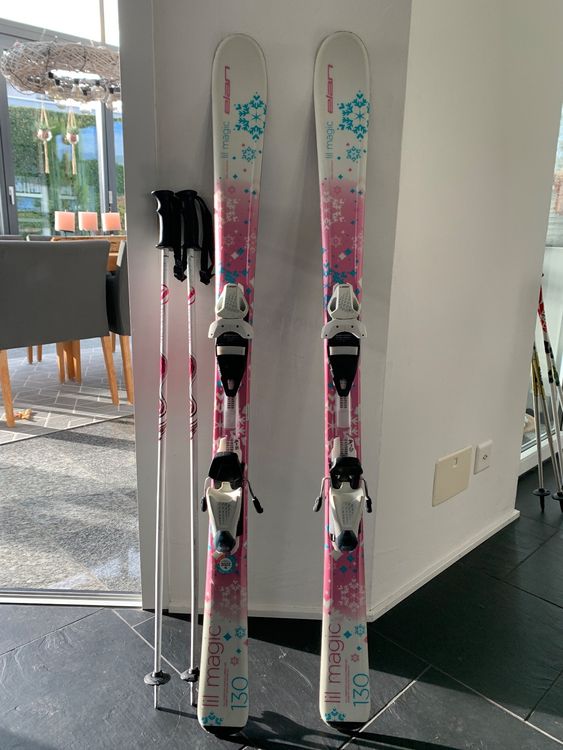 ELAN lil magic Mädchen Ski 130 CM inkl. Stöcke (Gebraucht) in Oberkirch ...