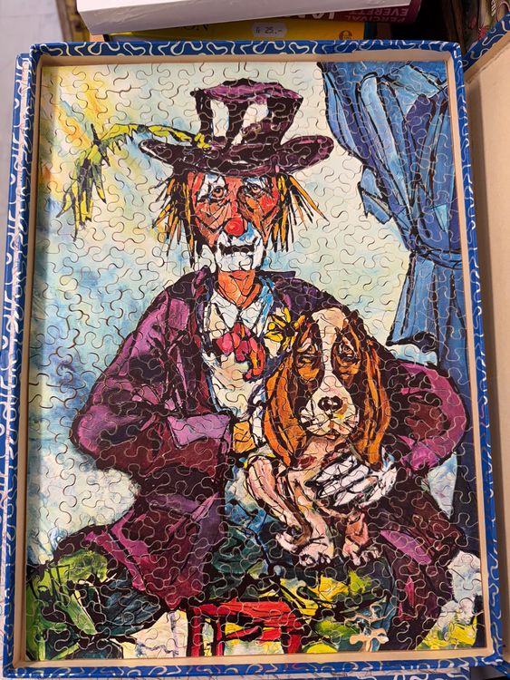 Vintage Penelope Holzpuzzle Clown Pierre Catton | Kaufen auf Ricardo