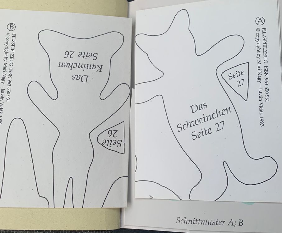 Filzspielzeug, mit Schnittmustern Mari Nagy und Istvan Vidak (Gebraucht ...