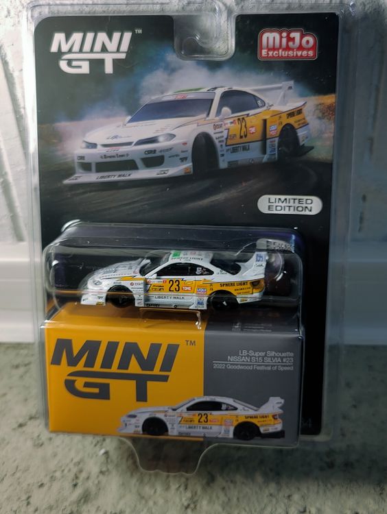 Mini GT LB-Super Silhouette Nissan S15 Silva (Neu und originalverpackt ...