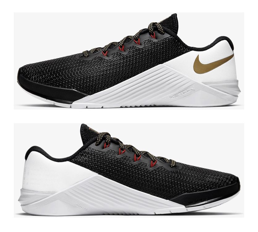 Nike Metcon 5 - special edition - schwarz - gold - rot - 42 (Gebraucht ...