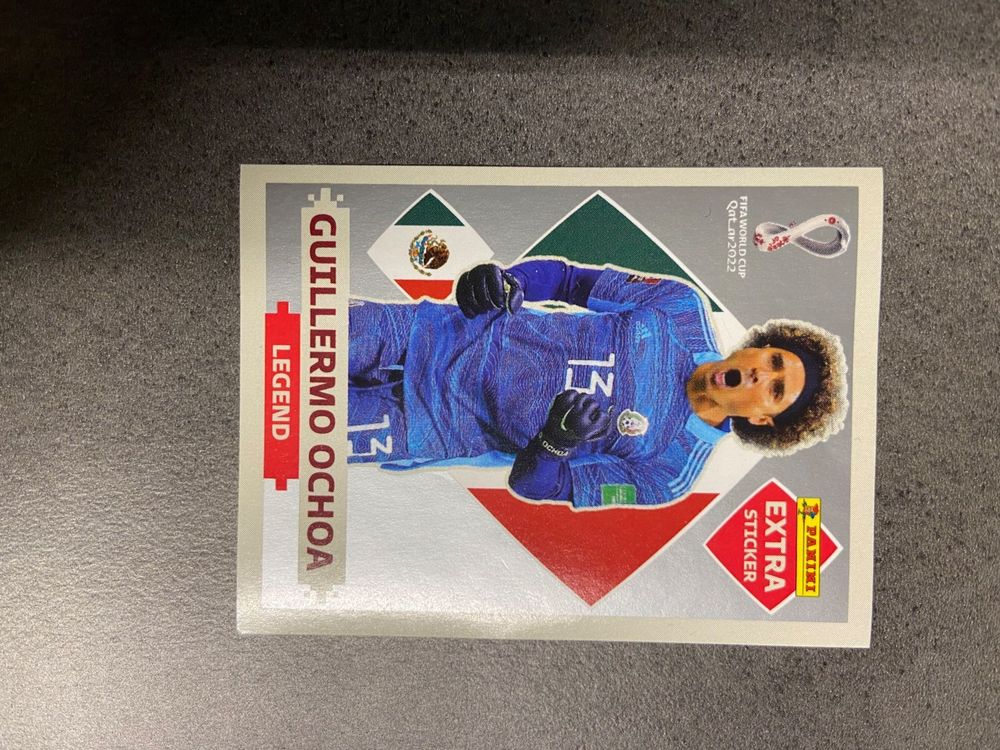Panini WM 2022 Extra Sticker Silber, Guillermo Ochoa (Neu (gemäss ...