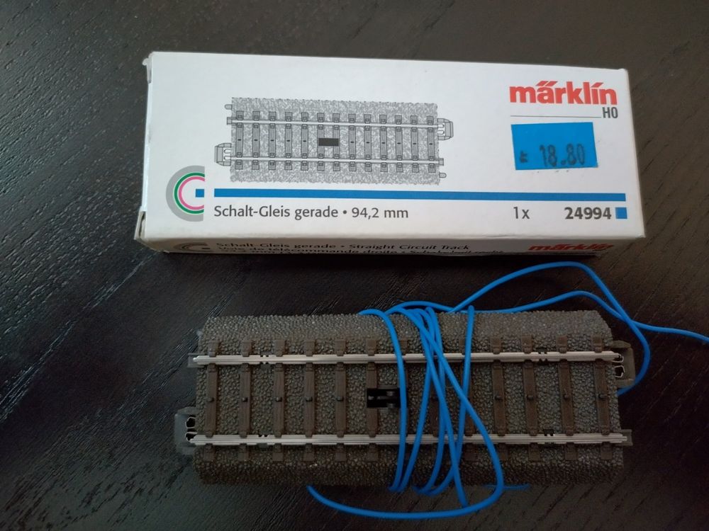 Märklin 24994 Schaltgleis gerade, Masse isoliert | Kaufen auf Ricardo