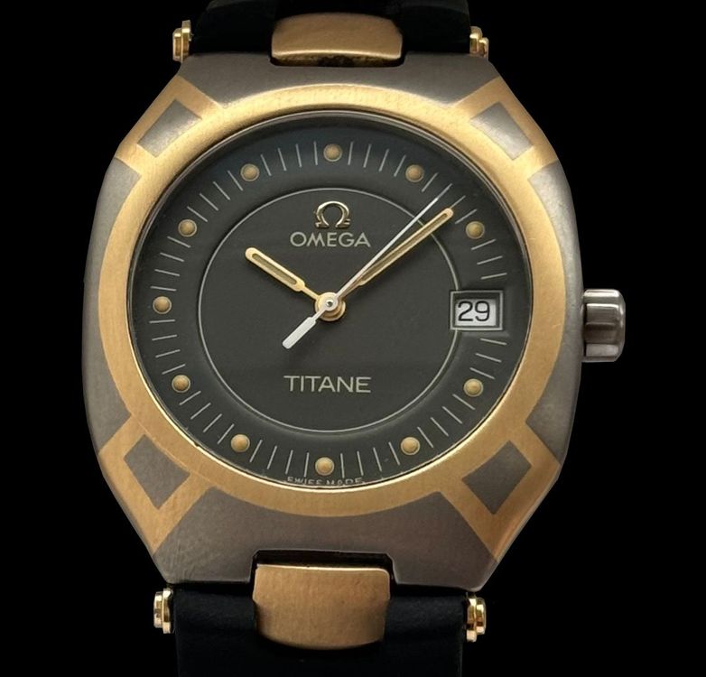 OMEGA 120M SEAMASTER Herren Armbanduhr Titan-18K 750 Gold (Gebraucht ...