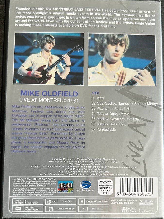 Mike Oldfield Live At Montreux DVD Konzert 1981 (Gebraucht) in Beringen ...