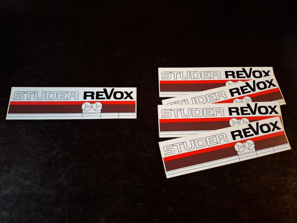 5 Sticker Aufkleber STUDER REVOX HiFi Hi-Fi Audio Tonband (Gebraucht ...