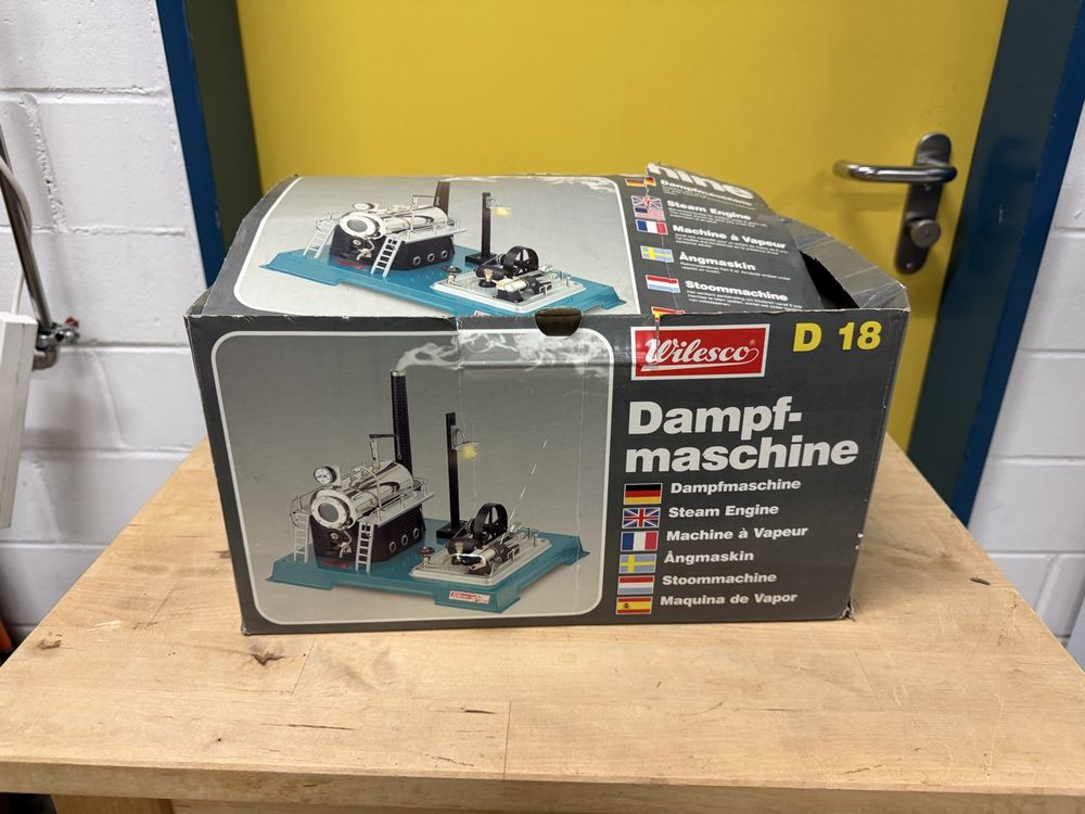 Wilesco D18 Dampfmaschine - Top Zustand, komplett! (Neu (gemäss ...
