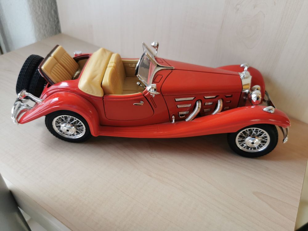 Modellauto Bburago Mercedes 500K Roadster 1936 - 1:20 (Gebraucht) in ...