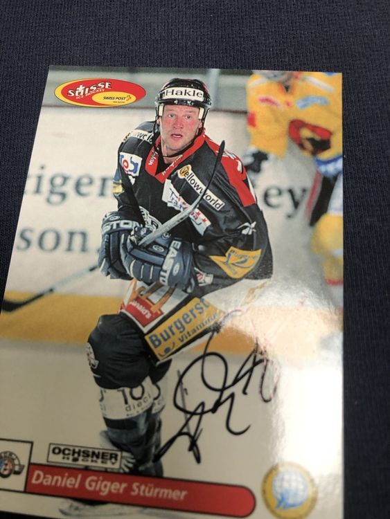 Dani Giger EVZ SCRJ Hockey Card signiert (Gebraucht) in Meierskappel ...