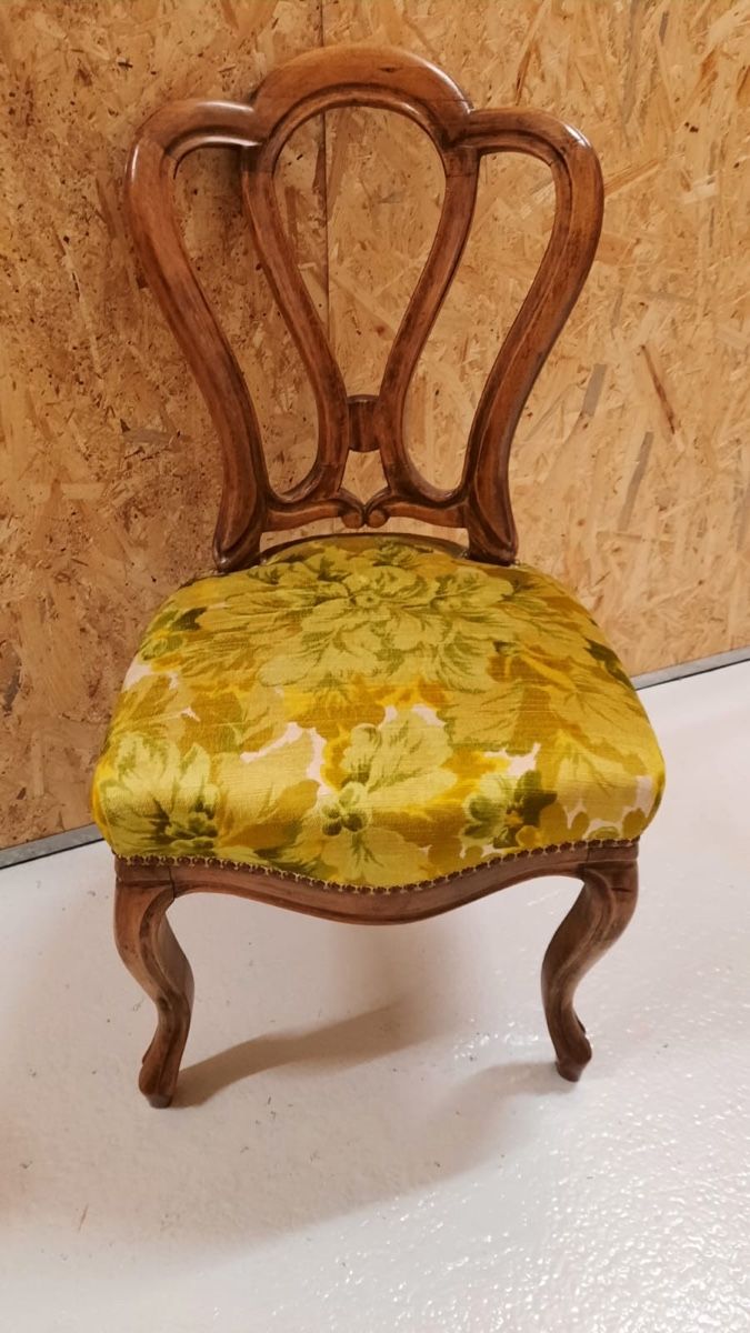 Antiker Stuhl 🪑 Barock mit Blumenmuster 💐Vintage sehr Chic (Gebraucht ...