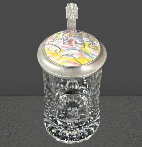 🍻 Seltener Feldschlösschen Bierkrug mit Zinndeckel 🍻 (D'occasion) à ...