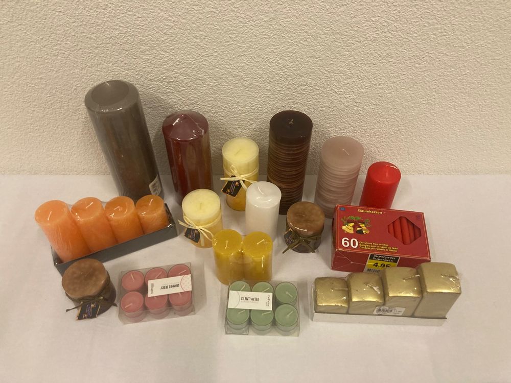 Kerzen - Restposten - Paket, 8 Kilo gemischt, NO 3 (Neu (gemäss ...