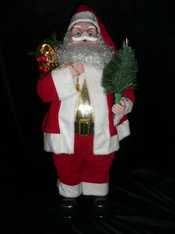 Samichlaus Nikolaus Santa Claus Fiber Optic LED 58 cm hoch (Neu (gemäss ...