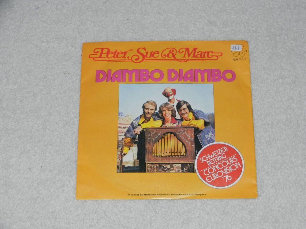 SINGLE"7" PETER,SUE & MARC - DJAMBO DJAMBO,MOBY DICK (VG+) | Kaufen auf ...