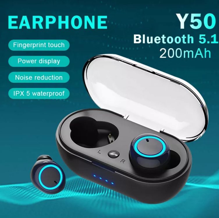 Y50 TWS Bluetooth Kopfhörer 5,0 Wireless Headset (Neu und ...