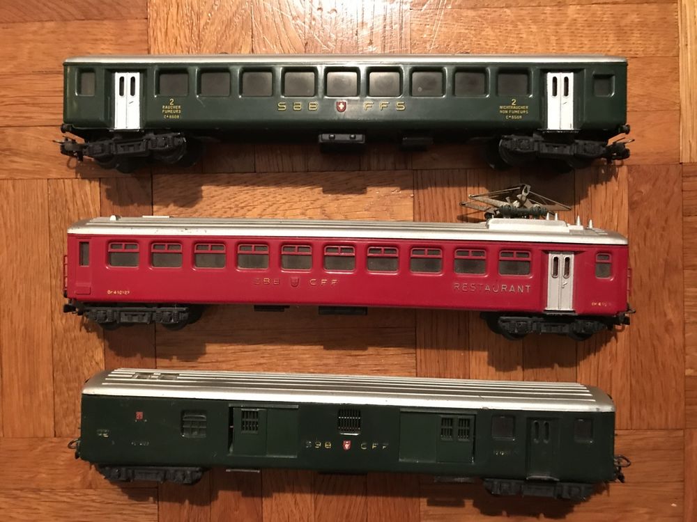 3 alte HAG Personen Speise Post Wagen (Gebraucht) in Sursee für CHF 13 ...