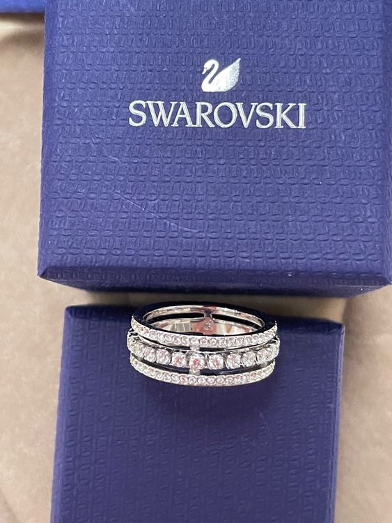 SWAROVSKI RING WEISS SILBER GR.55 FUNKELTRAUM | Kaufen auf Ricardo