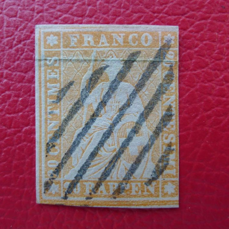 Strubel. 25F (25B1.m), glasklare LUZERNER RAUTE, SBK: 370.- (Gebraucht) in Sursee für CHF 40 ...