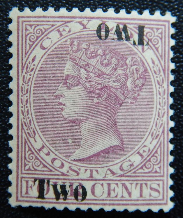 Ceylon Kat. 102 * 1888 Doppelt & Inverted Kat. 100£ (Gebraucht) in ...