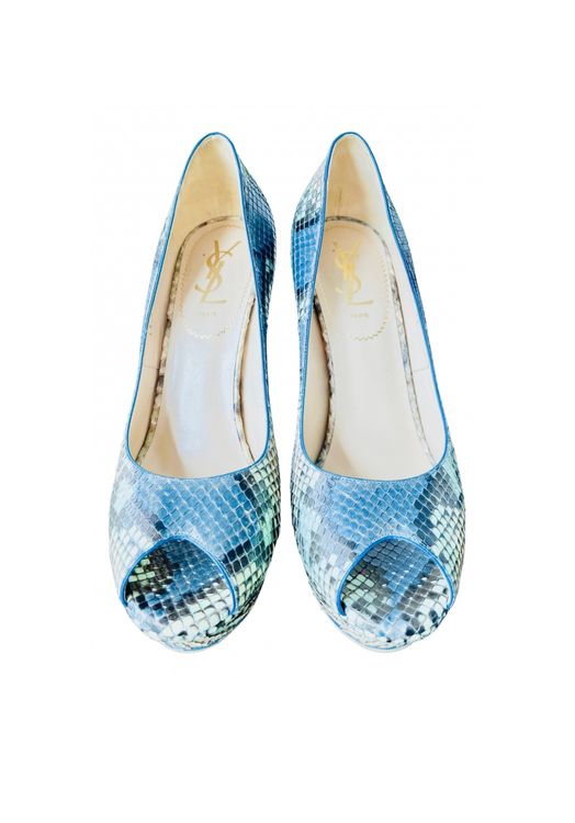 Magnifique Escarpins Palais Yves Saint Laurent en Python. | Kaufen auf ...