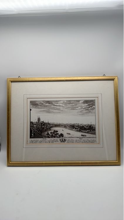 Antiker Stich Basel gerahmt | Kaufen auf Ricardo