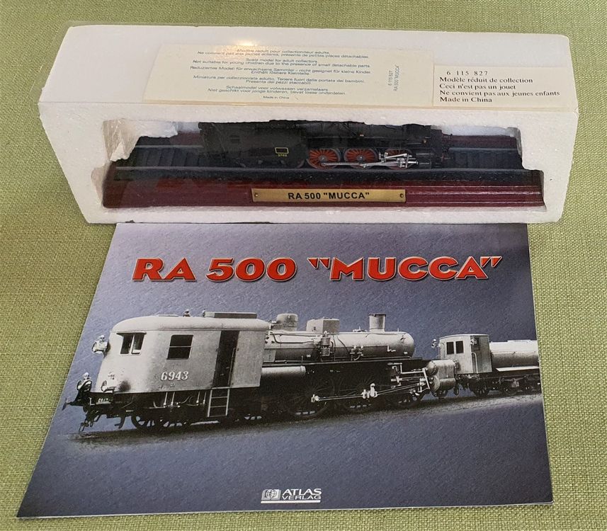 Atlas Standmodell Dampflokomotive - RA 500 Mucca (Gebraucht) in Reinach ...