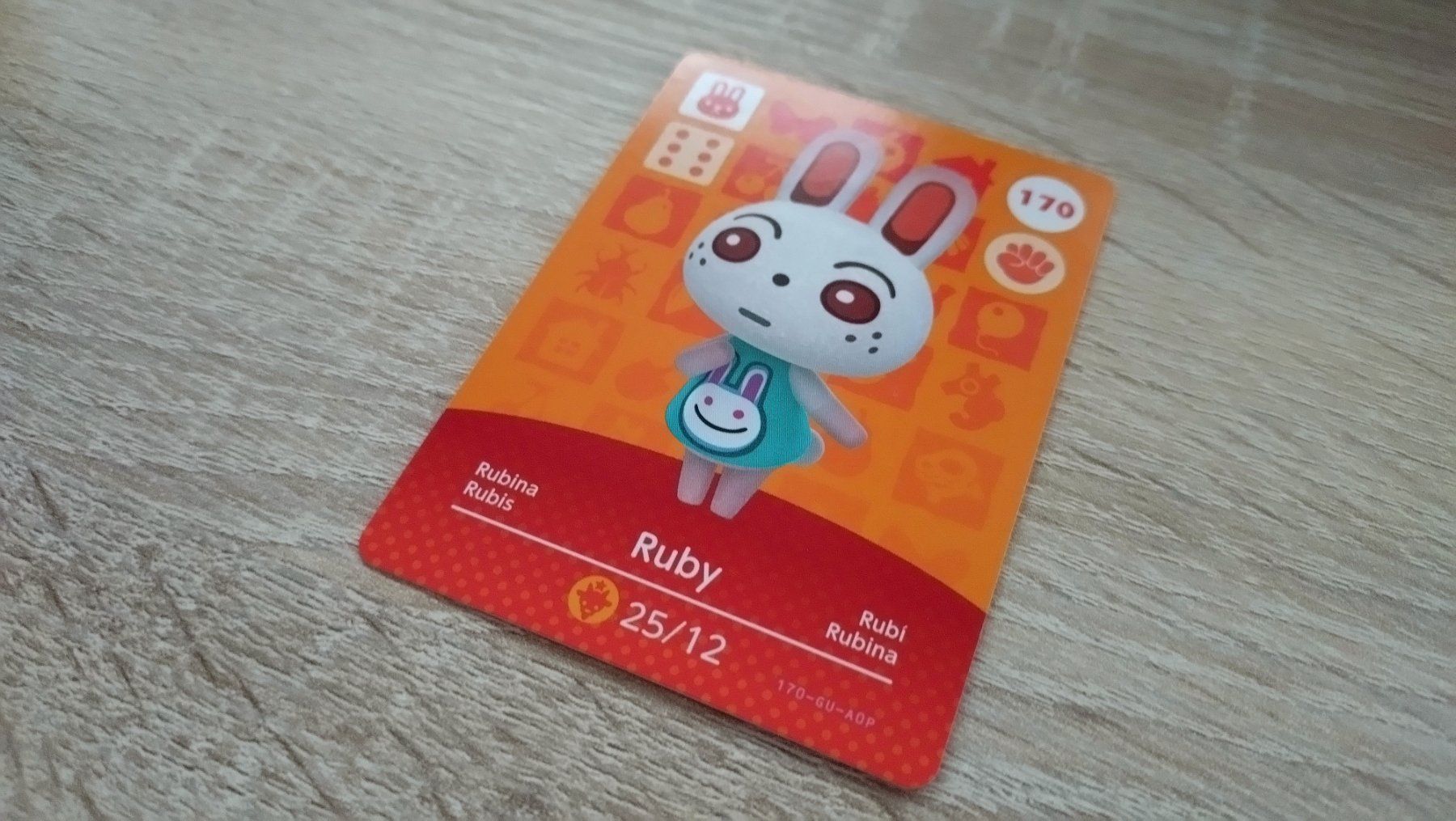 Animal Crossing amiibo Karte, Ruby / Rubina, Nr. 170 (Neu (gemäss ...
