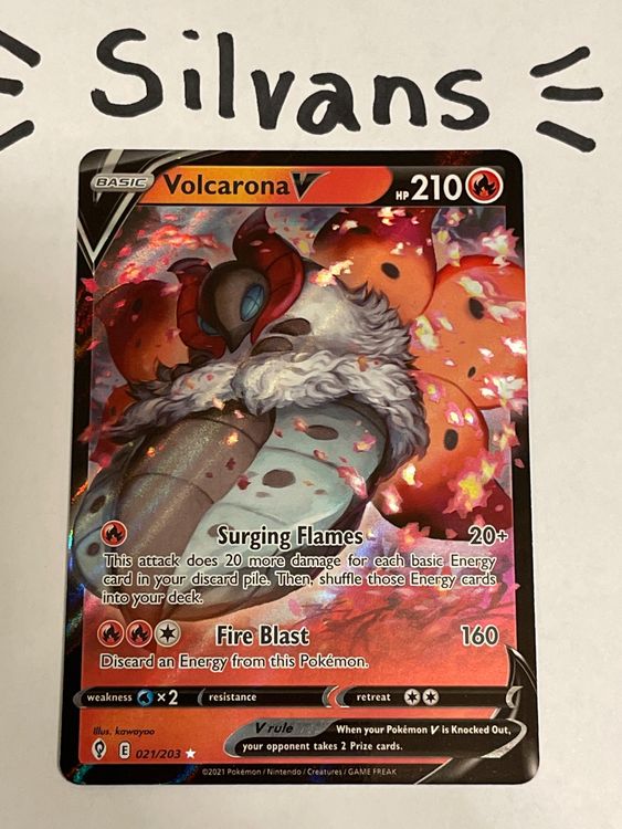 Volcarona V 021/203 Evolving Skies Drachenwandel Englisch (Neu (gemäss ...