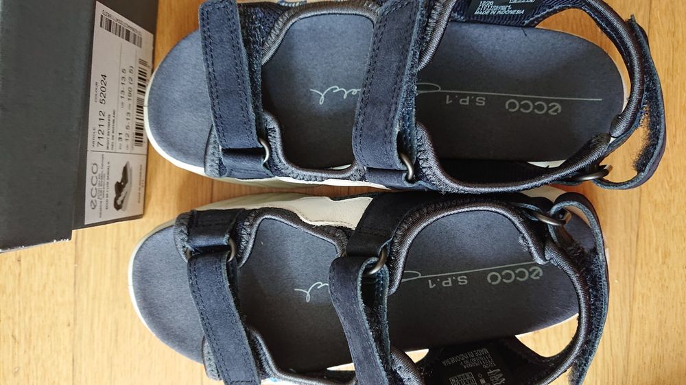 ECCO SP.1 Lite Sandalen Kinder blau/weiß | Kaufen auf Ricardo