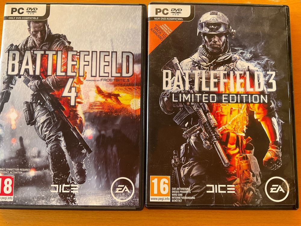 Battelfield 3 und 4 Limited Edition für PC (Neu (gemäss Beschreibung ...