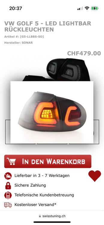 Golf 5 Gti Ruckleuchten
