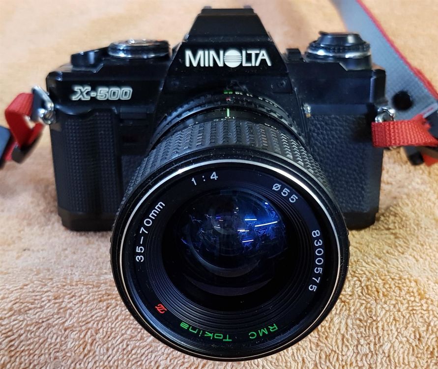 Minolta X-500 inkl. 2 Objektiven, Blitz | Kaufen auf Ricardo