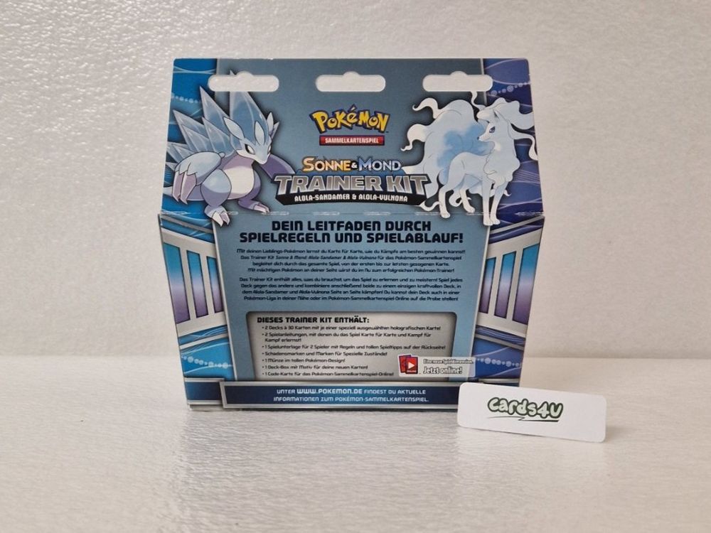 Trainer Kit Sonne & Mond Alola-Sandamer & Alola-Vulnona DE (Neu und ...