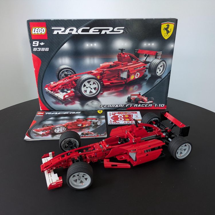 LEGO RACERS TECHNIC 8386 - FERRARI F1 RACER (2004) with BOX- (D ...