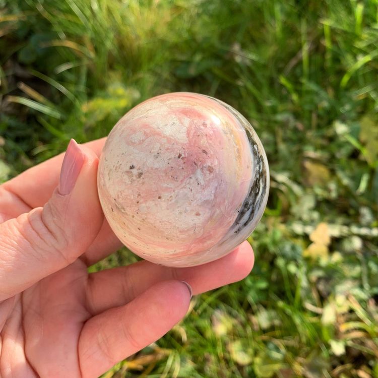 Rosa Opal Kugel - Pink Opal Sphere aus Australien 51mm Ø (Neu (gemäss ...