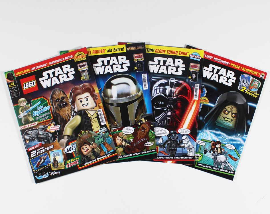 4 LEGO STAR WARS Comics, Quiz & Rätselspass für Kinder Set 4 (Gebraucht ...