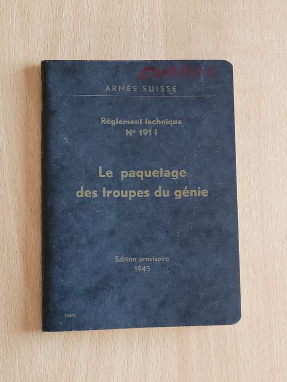 Le paquetage des troupes de génie, édition provisoire 1945 | Kaufen auf ...