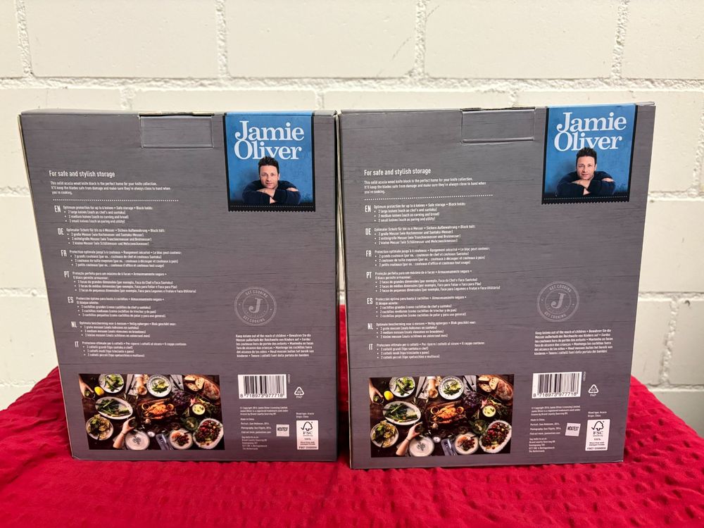2 NEUE Messer Blöcke Jamie Oliver, Platz 12 Messer insgesamt (Neu und ...