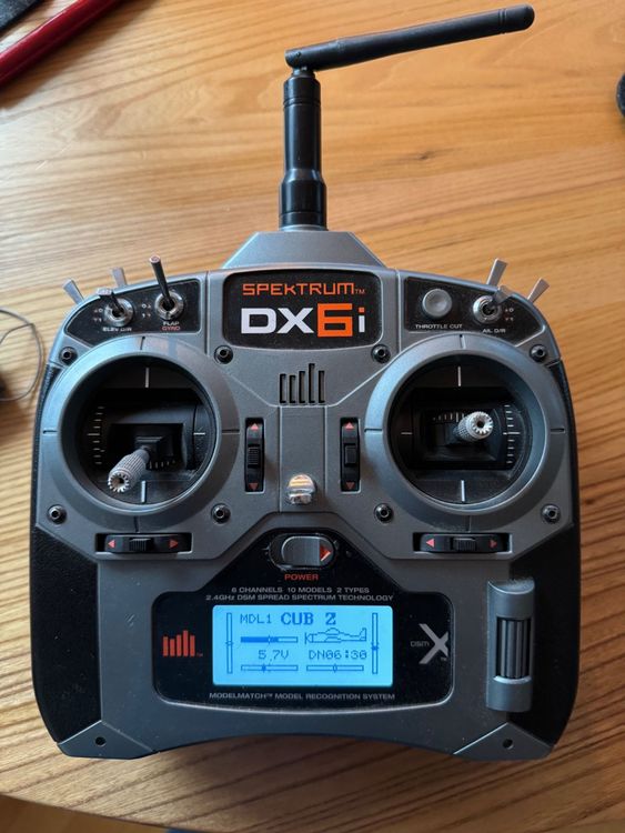 Spektrum DX6i DSMX Sender inkl. AR610 -X Empfänger Mode 2 (Gebraucht ...