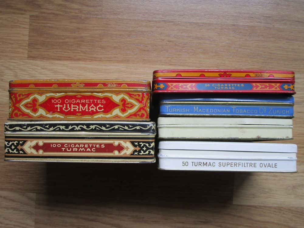 6 Blechdosen TURMAC CIGARETTES | Kaufen auf Ricardo