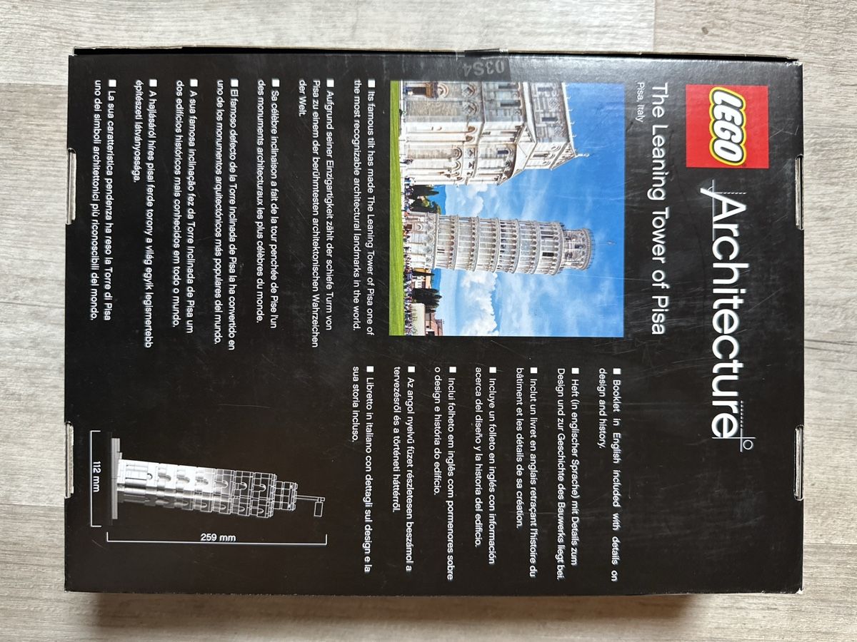 LEGO 21015 Architecture Schiefer Turm von Pisa RARITÄT OVP (Neu und ...