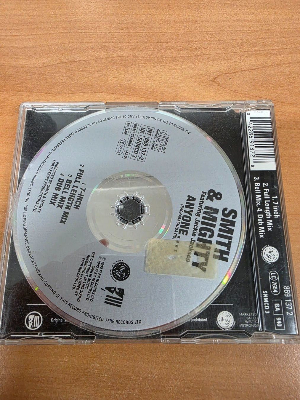 CD Single, Smith & Mighty – Anyone... (Dub, Downtempo, 1990) (Gebraucht ...