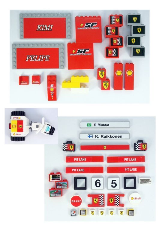 LEGO® 8144 Racers - Ferrari F1 Team: Raikkonen / Massa (Neu (gemäss ...