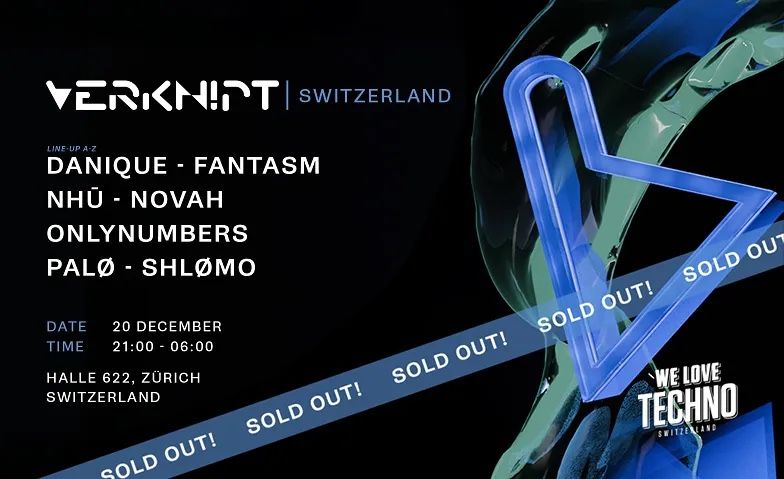 1x VERKNIPT Ticket | Sa. 20.12.2025 | Halle622, Zürich (Neu (gemäss ...
