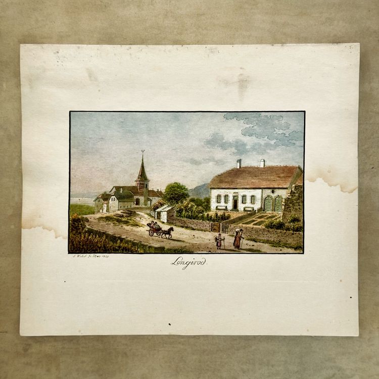 Gravure "LONGIROD" par Jakob Samuel Weibel 1829 (Gebraucht) in Morges ...